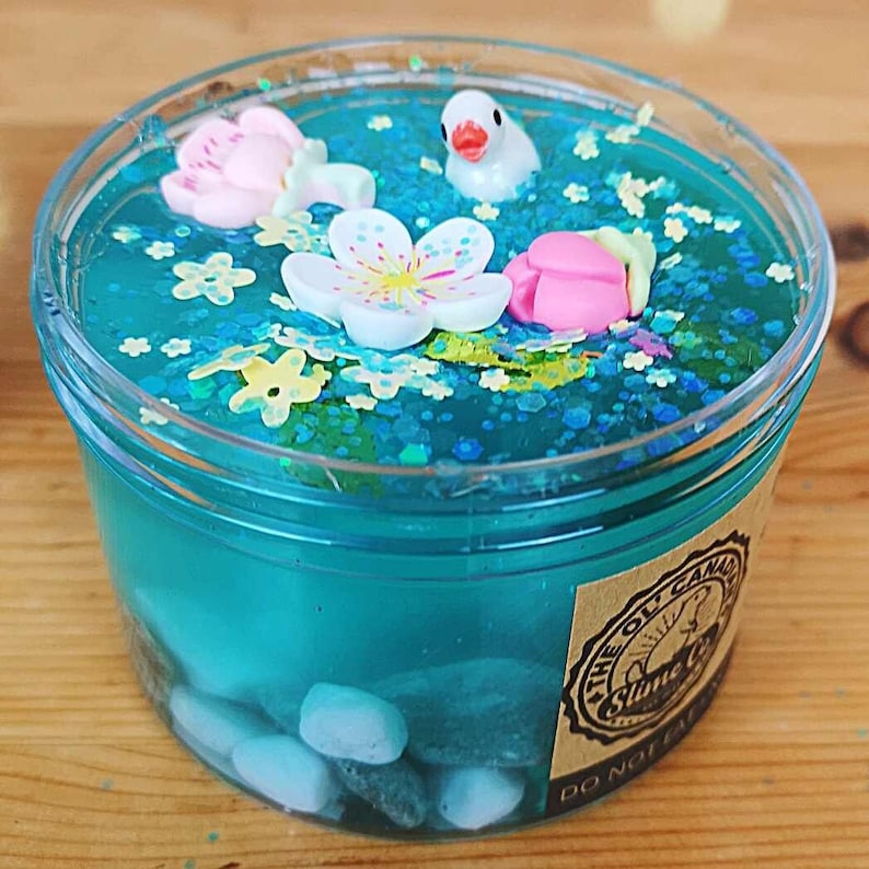 Cherry Blossom Duck Pond Clear Slime - Etsy