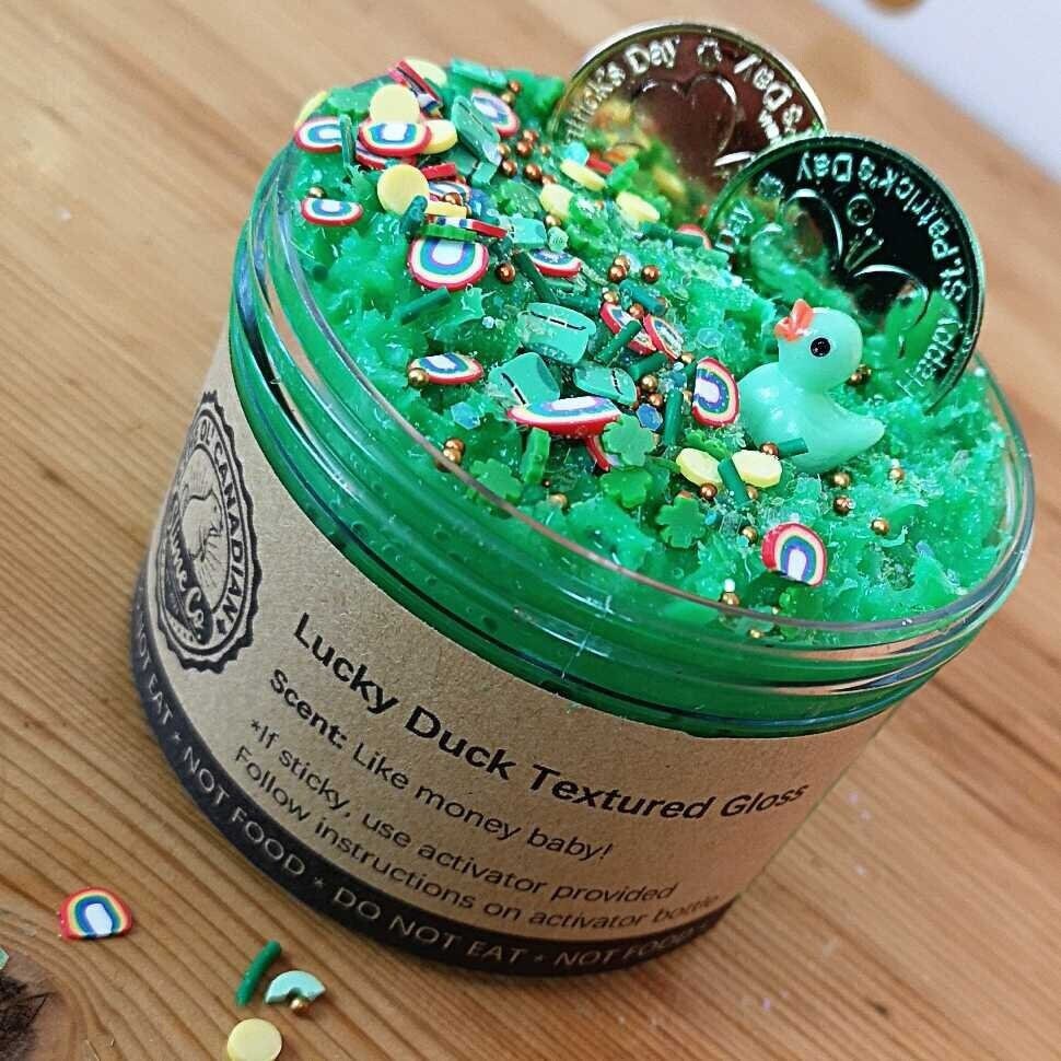 Lucky Duck Textured Gloss Slime - Etsy