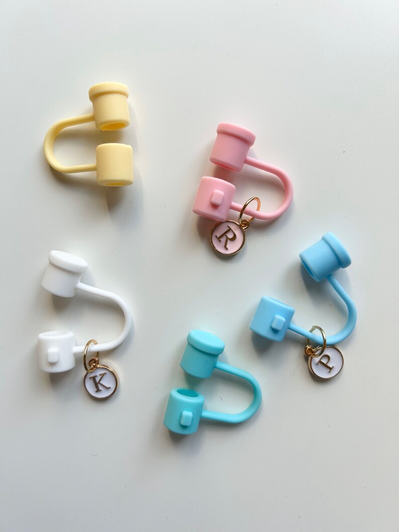 Minimalist Straw Topper, Cup Accessories, Personalized Straw Cover ...