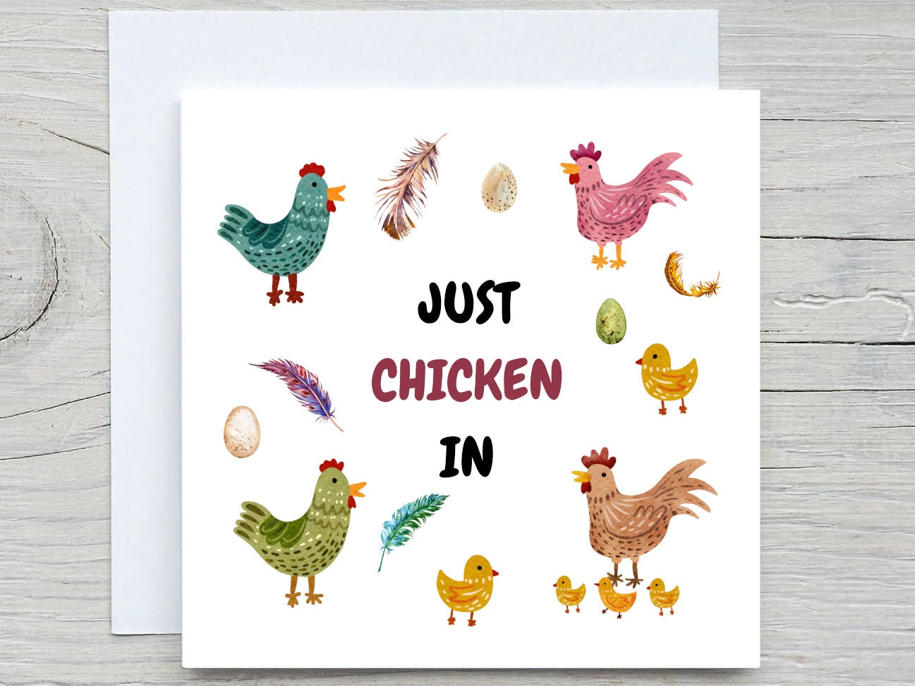 Just Checking in CARD Hello Card Thinking of You Card Hi - Etsy