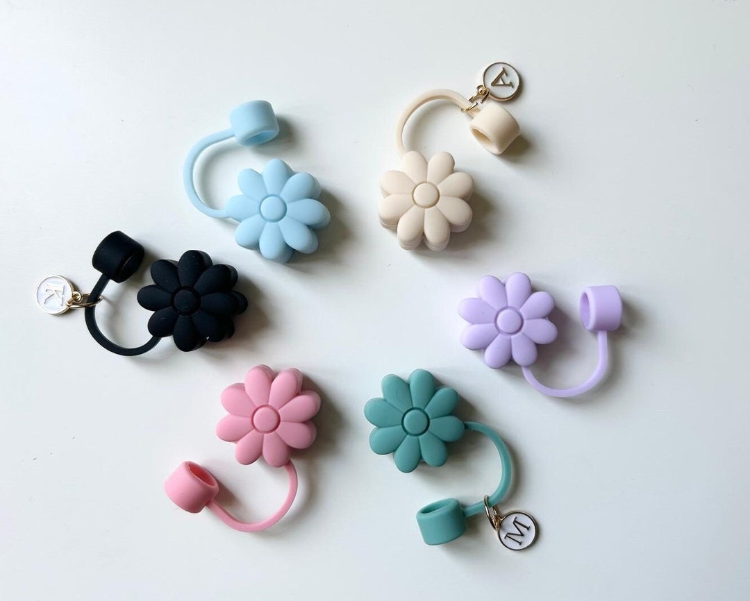 Custom Flower Straw Cap, Straw Topper, Personalised Stanley Accessories ...