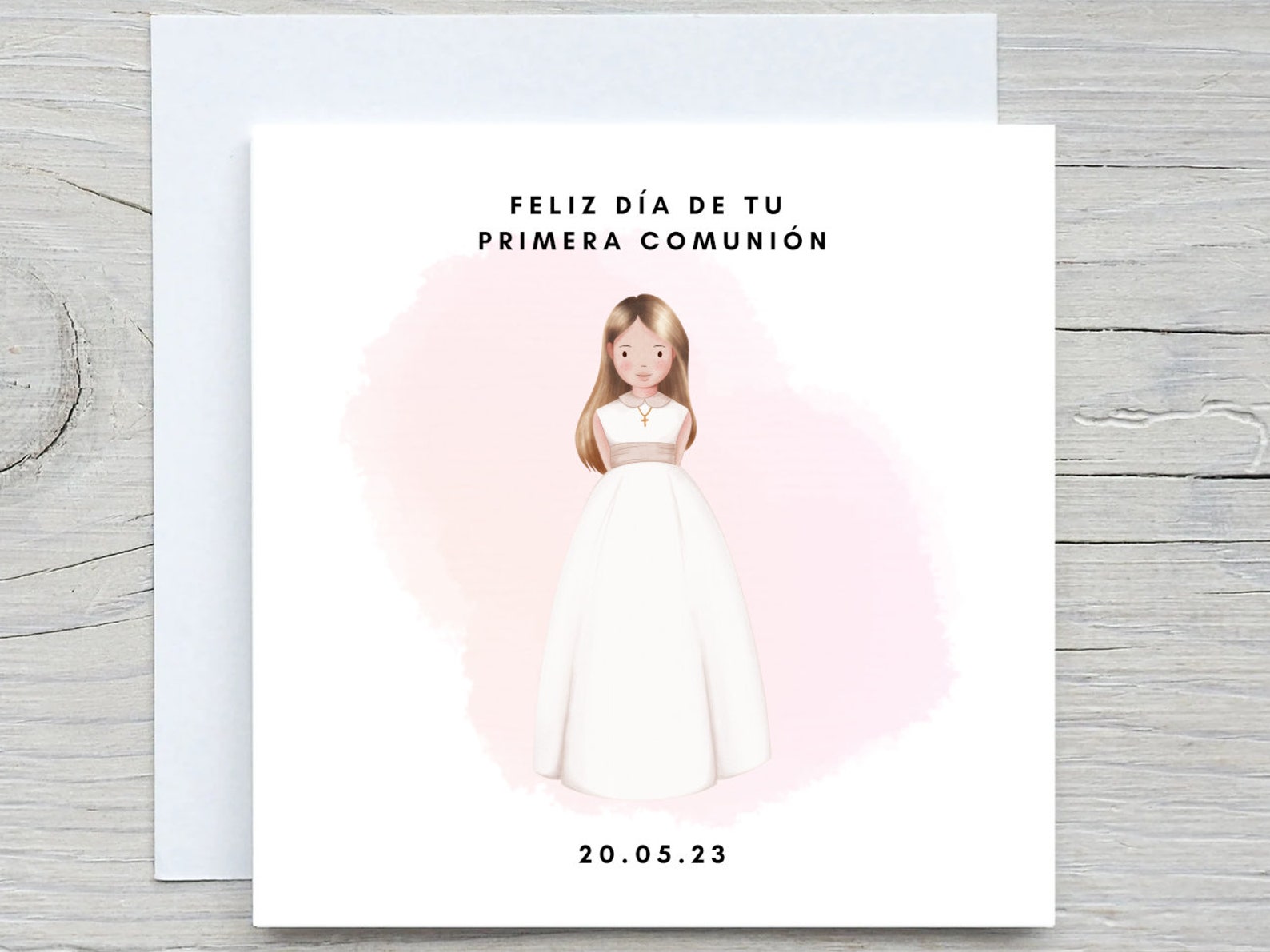 Spanish Communion Card , Personalised Card for Daughter, Granddaughter ...