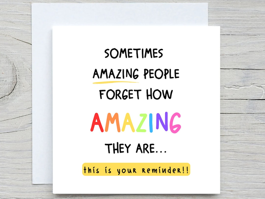 Appreciation Card, You Are Amazing Card, Personalised Thank You Card ...