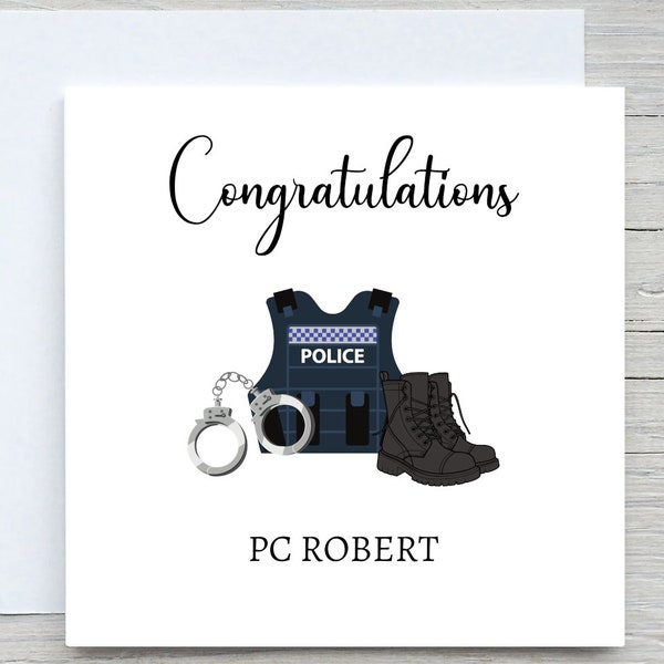 Police Officer Promotion Congratulations - Etsy