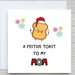 Festive Toast Christmas Card for Mom - Etsy