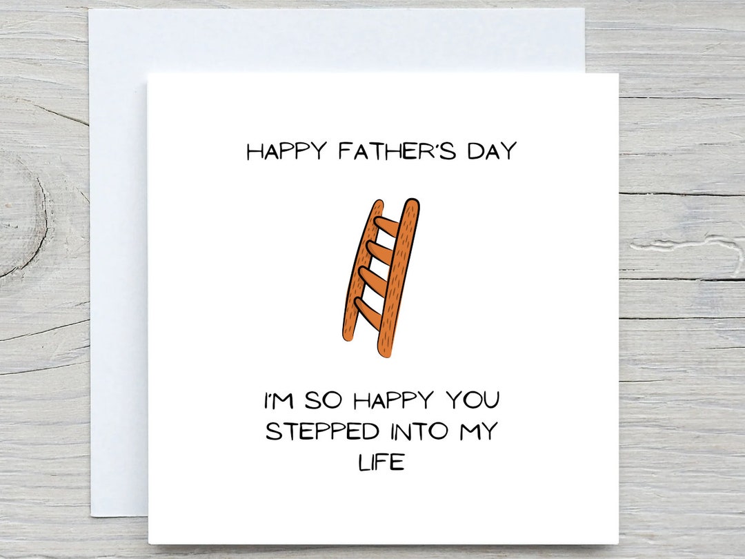 Personalised Fatherss Day Card, Step-dad Card, for Step-dad Birthday ...