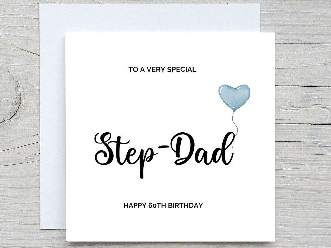 Personalised Happy Birthday Card, Step-dad Card, for Step-dad Birthday ...