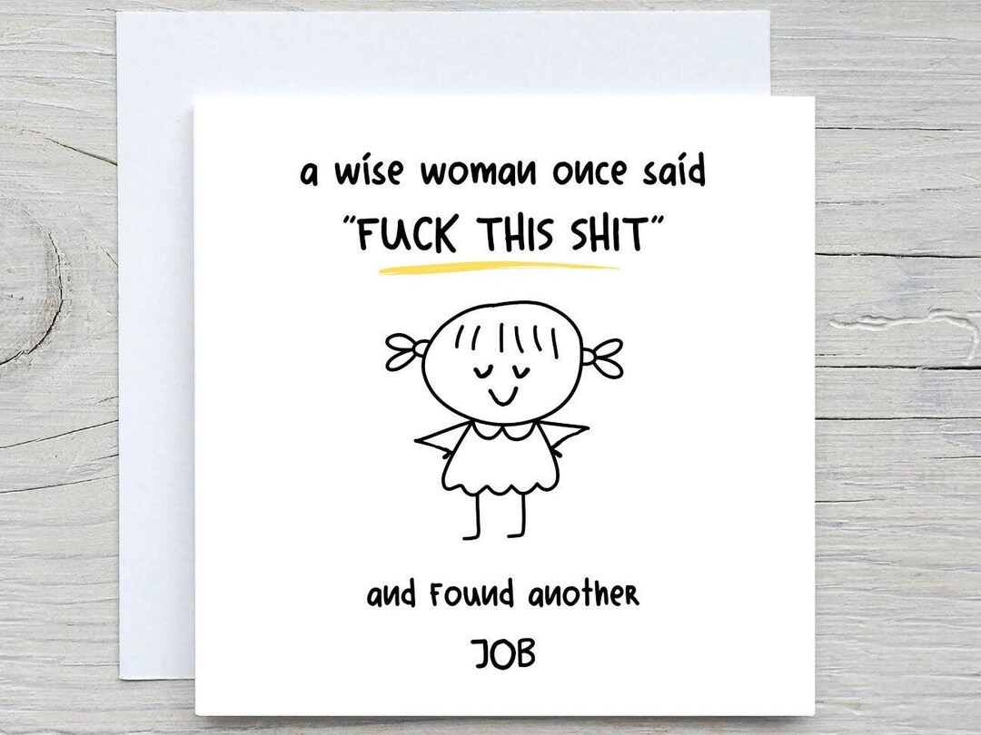Funny New Job Card: Wise Woman Congratulations, Personalized Card ...