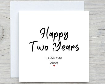Funny 2 Year Anniversary Card, 2nd Anniversary Card, Funny Anniversary ...