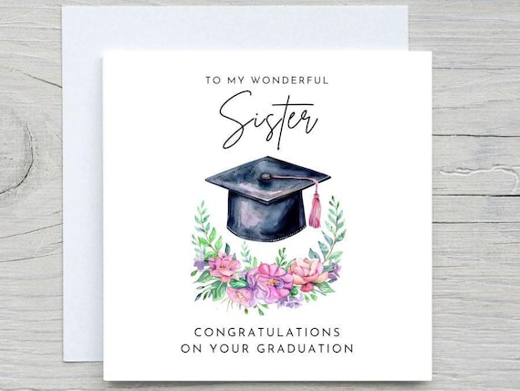 Sister Graduation Card