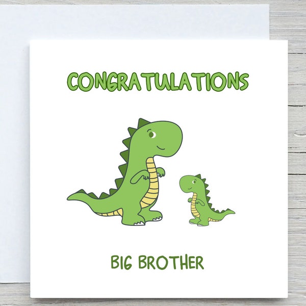 Welcome Baby Brother Card - Etsy