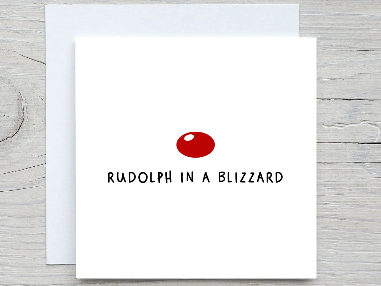 Rudolph in a Blizzard Card Funny Christmas Card Personalised - Etsy