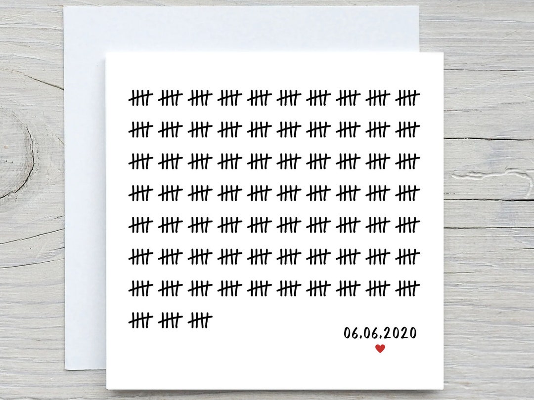 1st Anniversary Card, Happy One Year, 365 Days Together, One Year ...