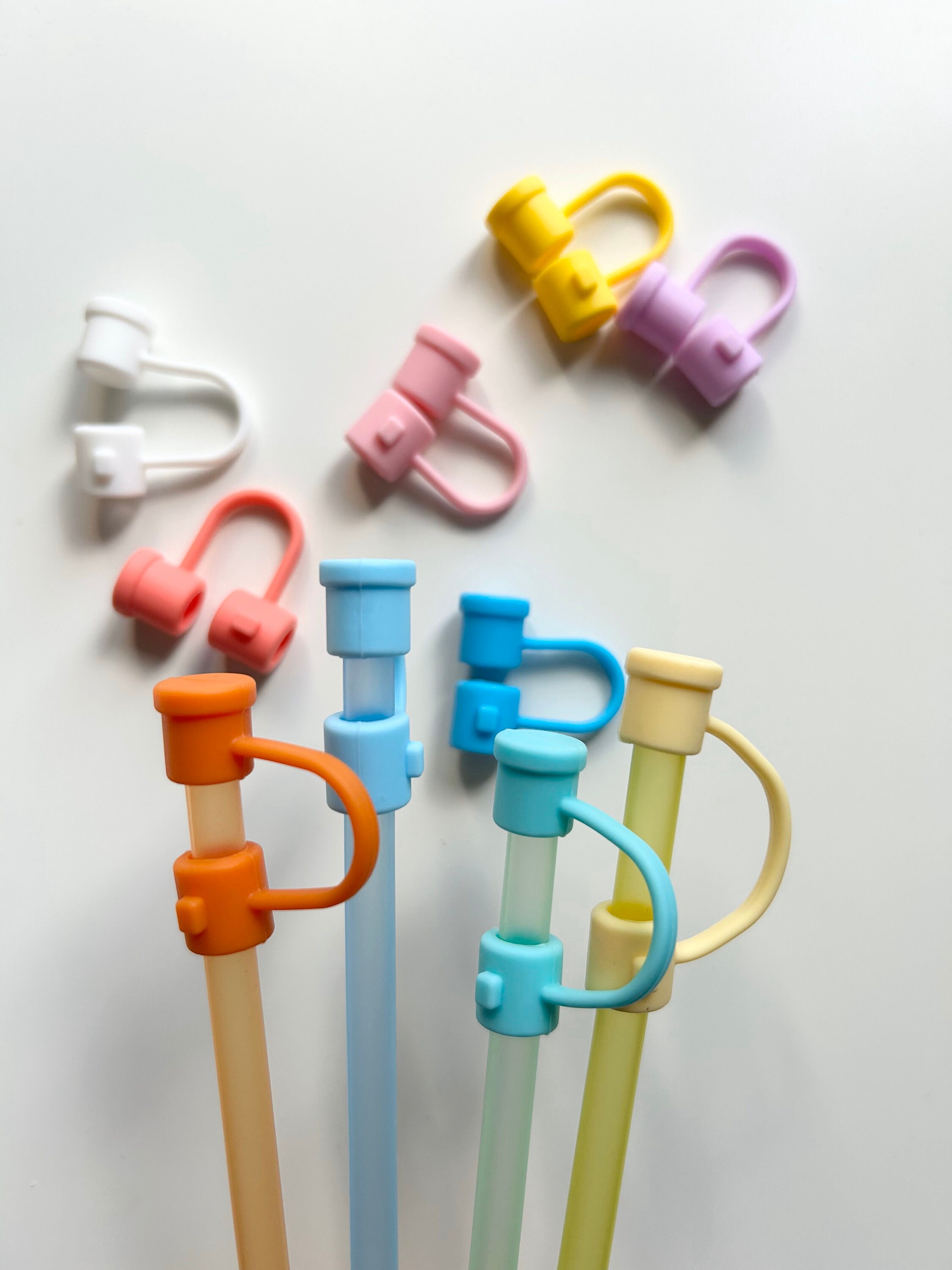 Minimalist Straw Topper, Cup Accessories, Personalized Straw Cover ...