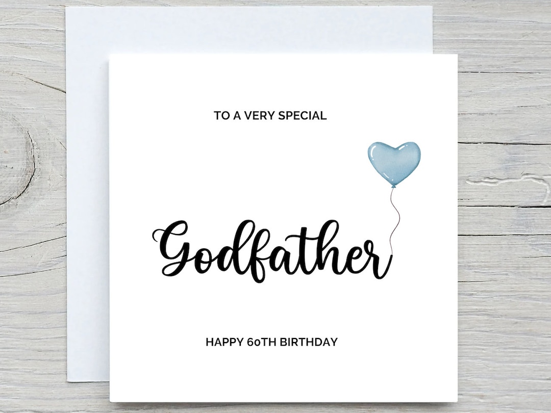 Personalised Happy Birthday Card, Godfather Card, for Godfather ...