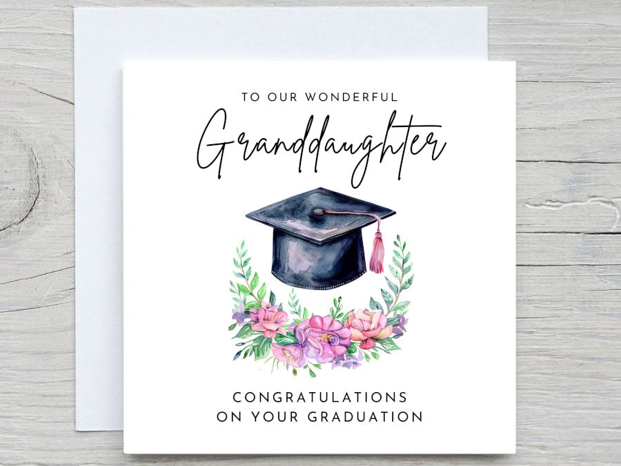 Granddaughter Graduation Card, Personalised Graduation Card ...