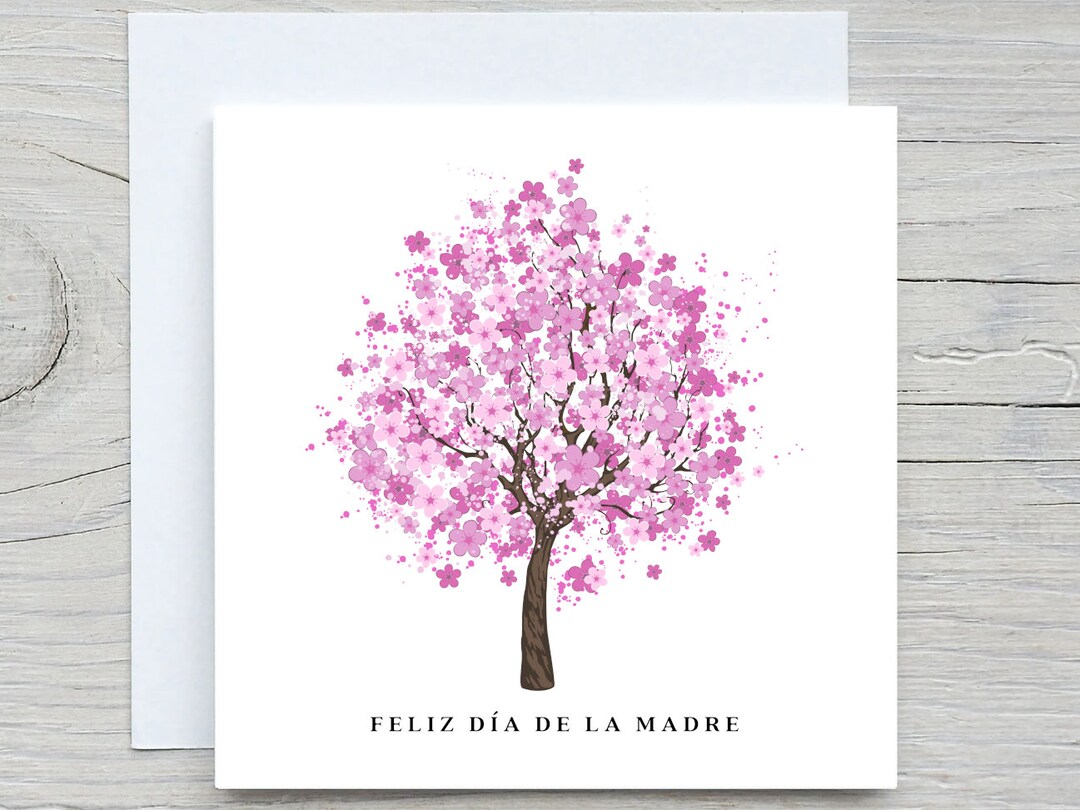 Feliz Día De La Madre, Spanish Mothers Day Card, to Mom Card, CHERRY ...