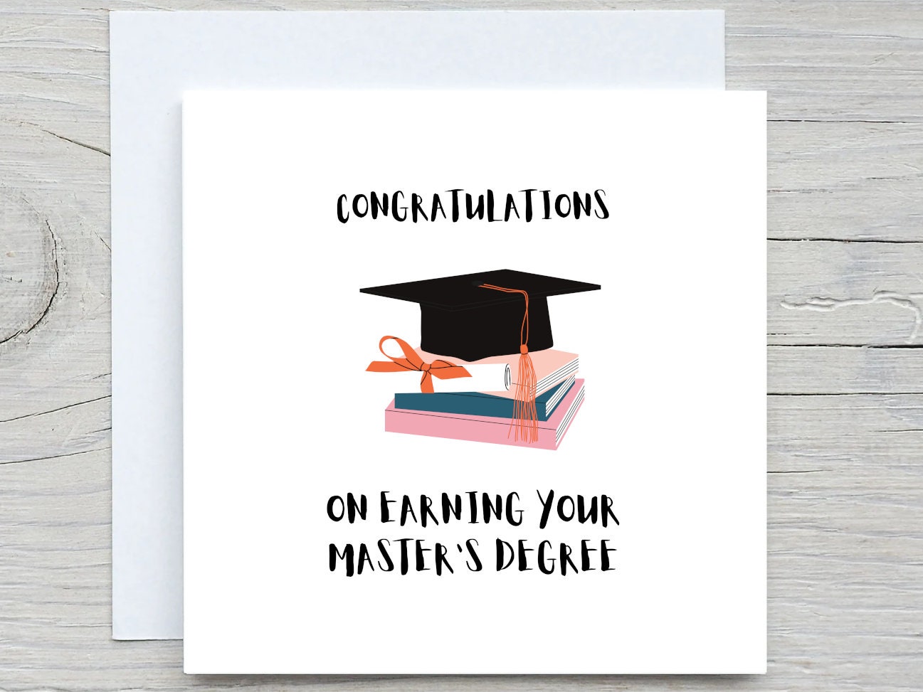 Graduation Card Personalised Card Masters Degree Graduation - Etsy