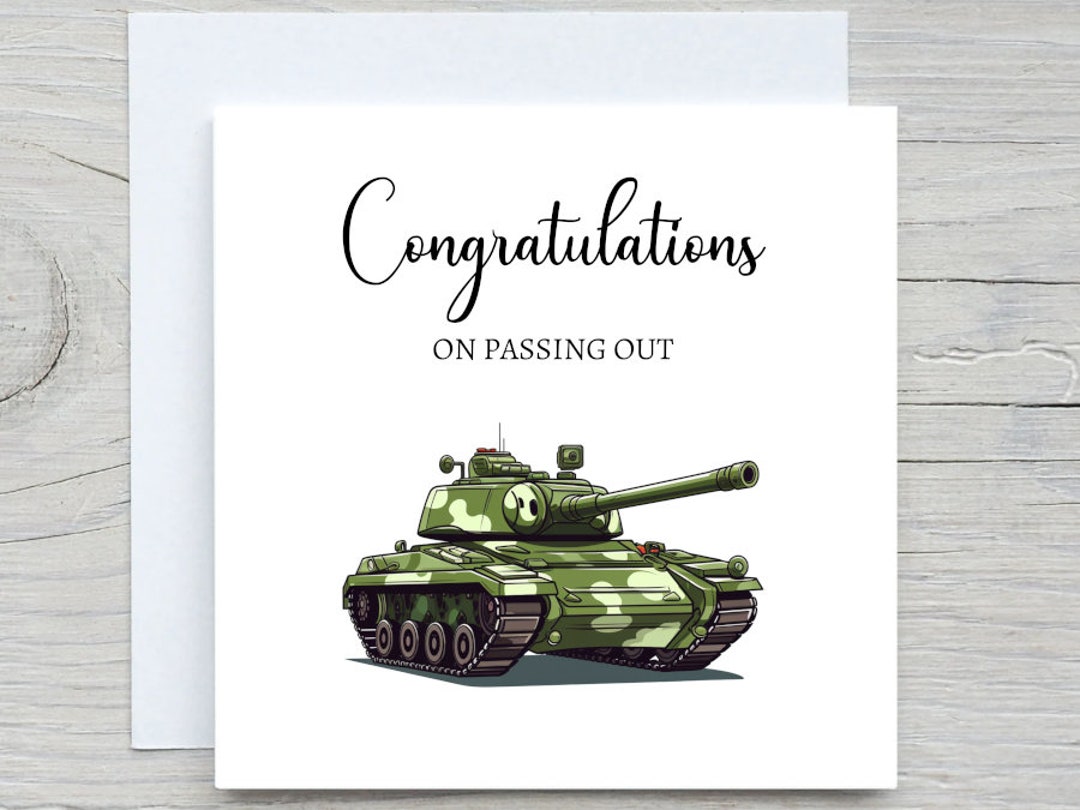 Personalised Army Card, Military Congratulations Card, Passing Out of ...