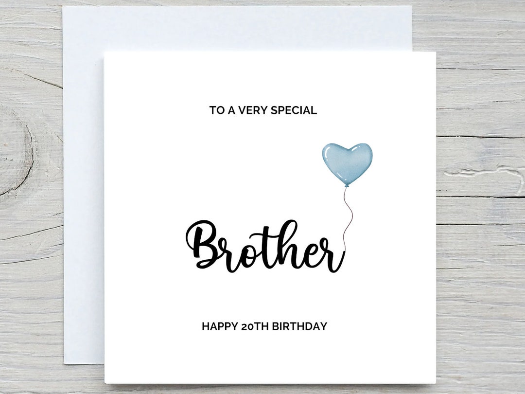 Personalised Happy Birthday Card, Brother Card, for Brother Birthday ...