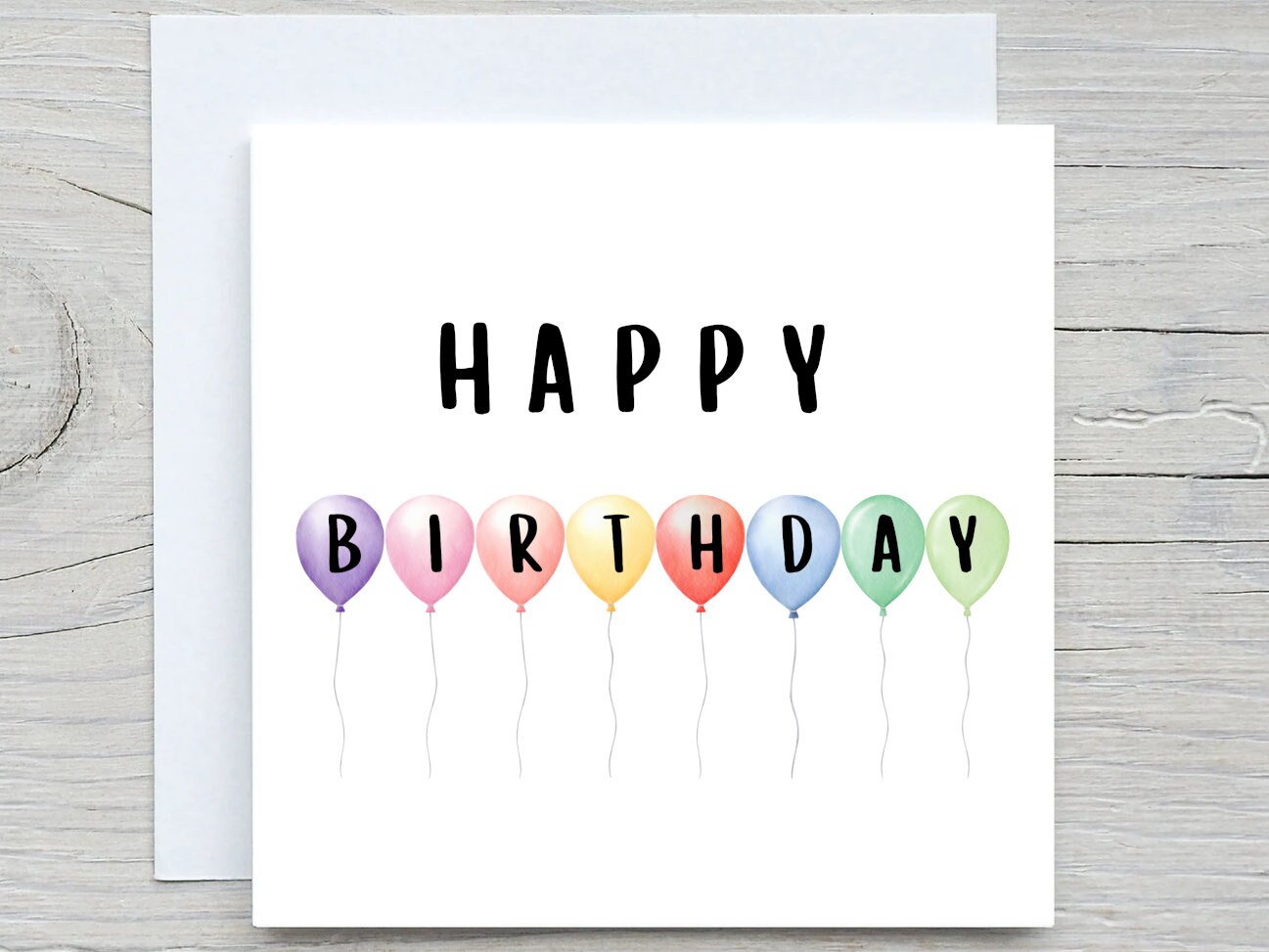 Birthday Card, Cute Card, Happy Birthday Card, Bright Colorful Birthday ...