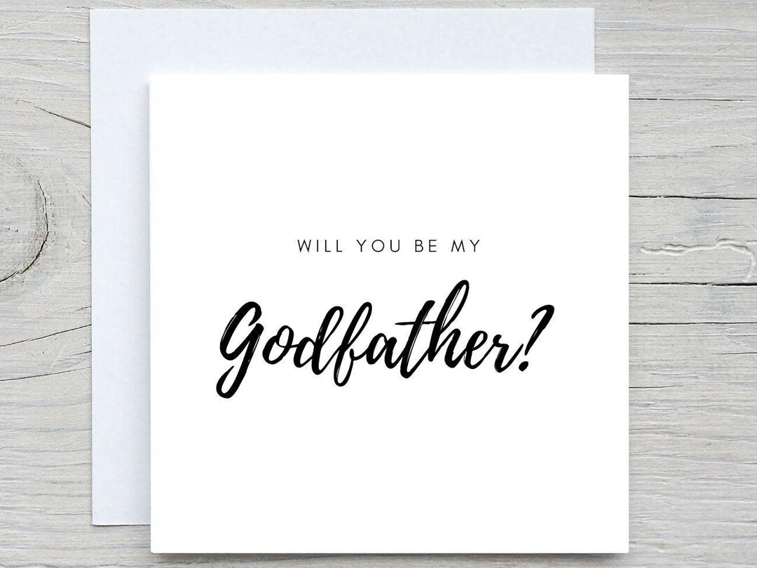 Personalized Godfather Proposal Card - Etsy