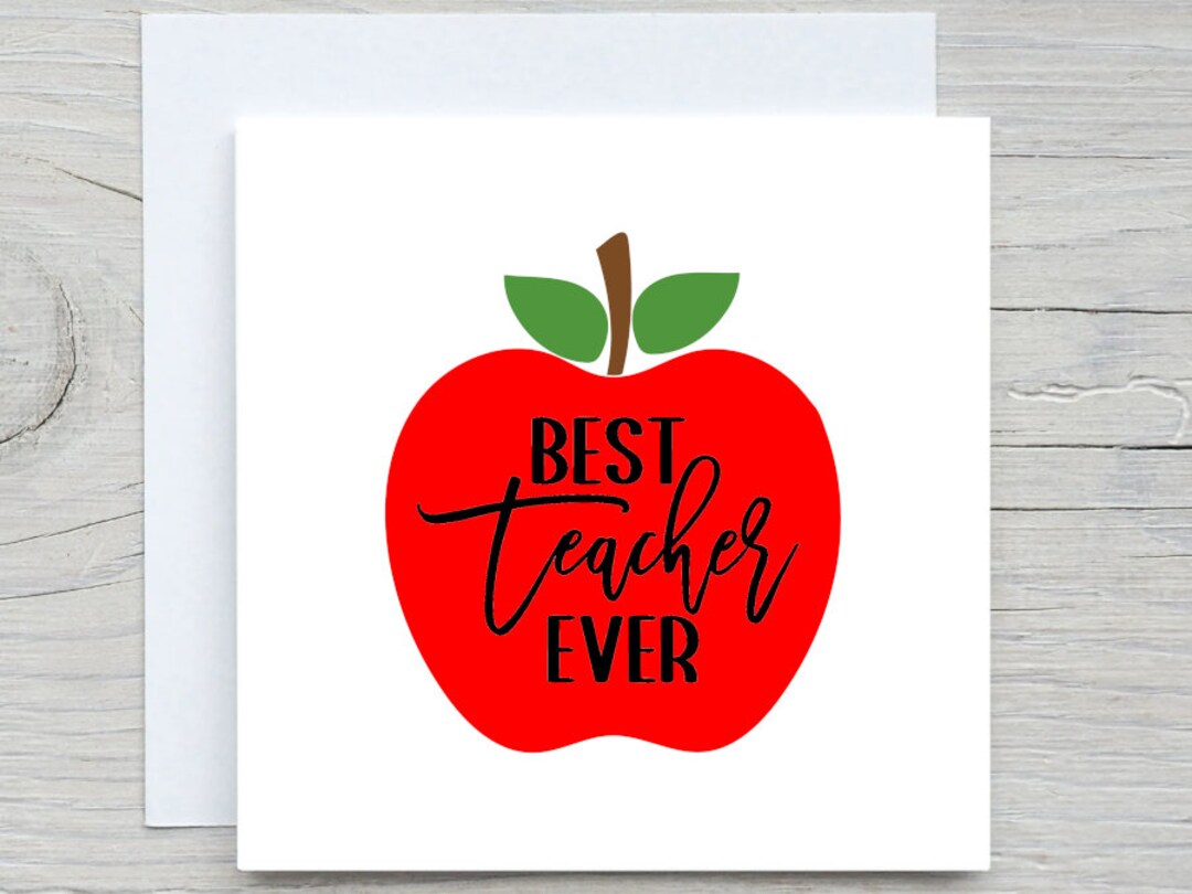 Best Teacher Card, Teacher Card, Amazing Teacher Card, School Card ...