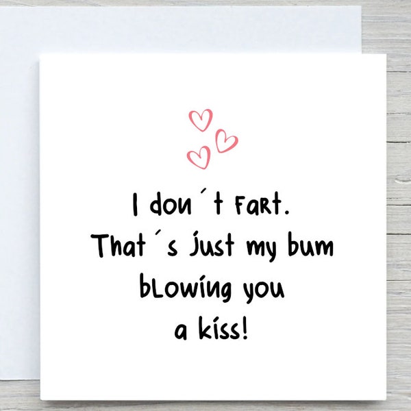 Fart Card - Etsy UK