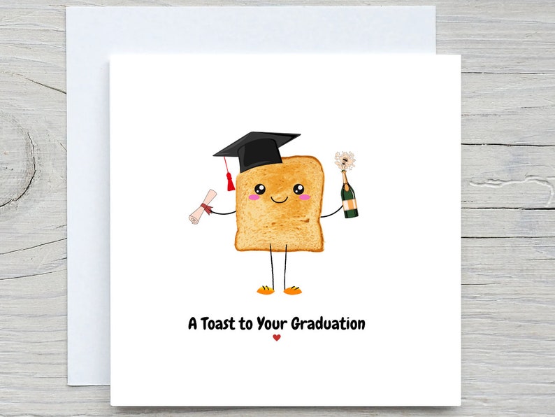Graduation Card, Personalised Graduation Card, A Toast to Your ...
