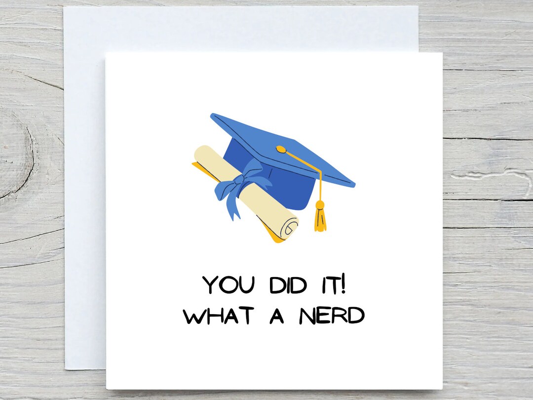 Graduation Card, Personalised Card, Funny Graduation Card, Graduation ...