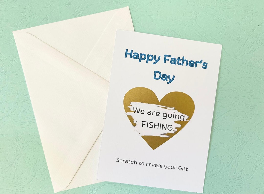Fathers Day Scratch Card, Custom Surprise Scratch Cards, Personalised ...