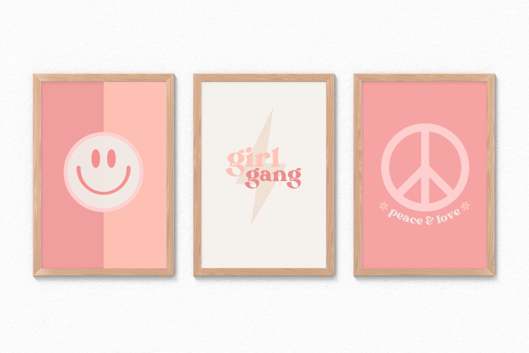 SMILEY FACE CHECKERED Peace Sign Be Kind Downloadable Print, Kids Wall ...