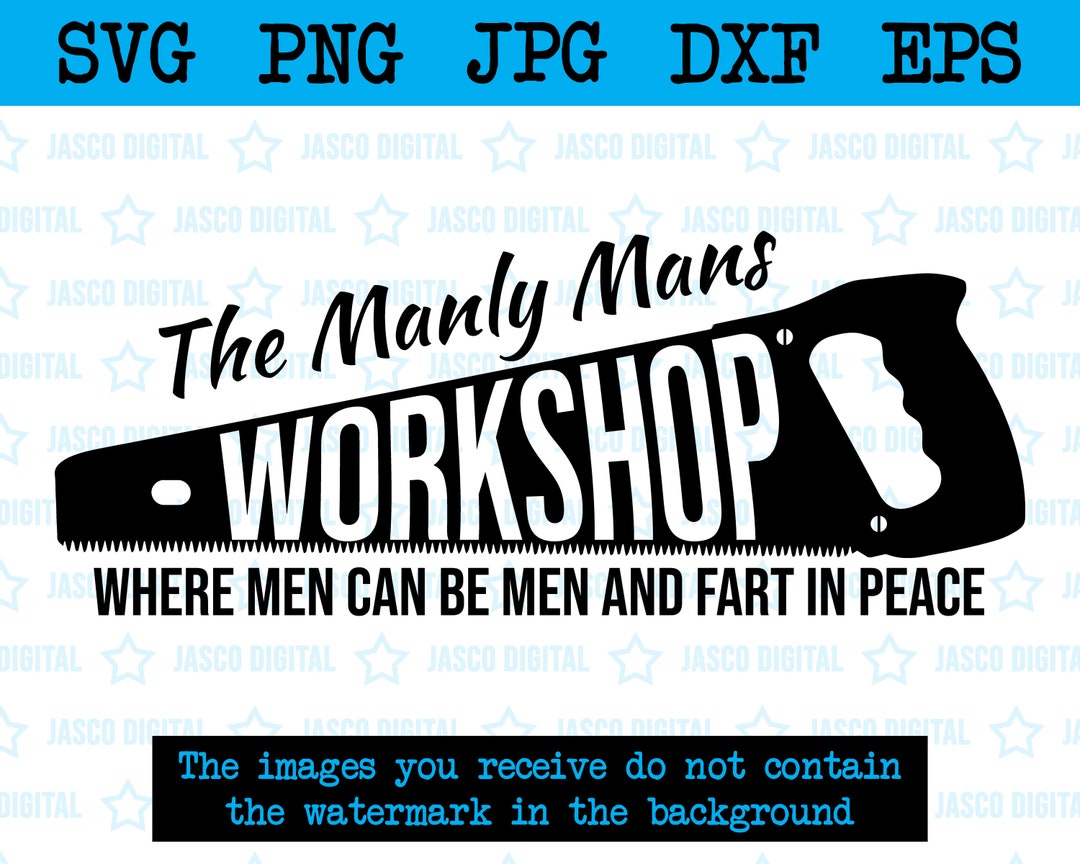 Workshop Sign Digital Download SVG, Funny Workshop Sign, Laser Cut File ...