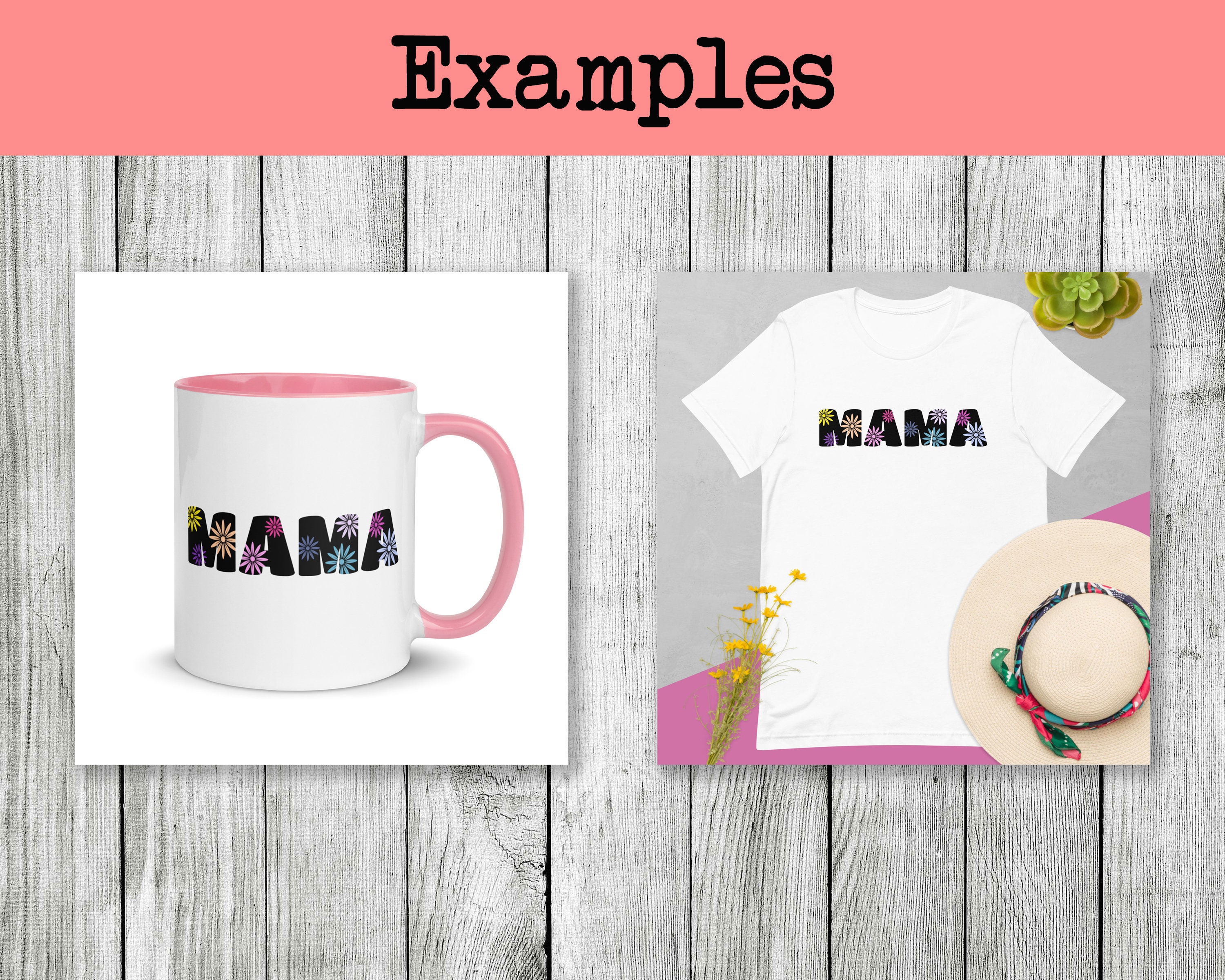 Mama, Flowers Digital Download, Mama Svg Png Dxf Eps, Mothers Day ...