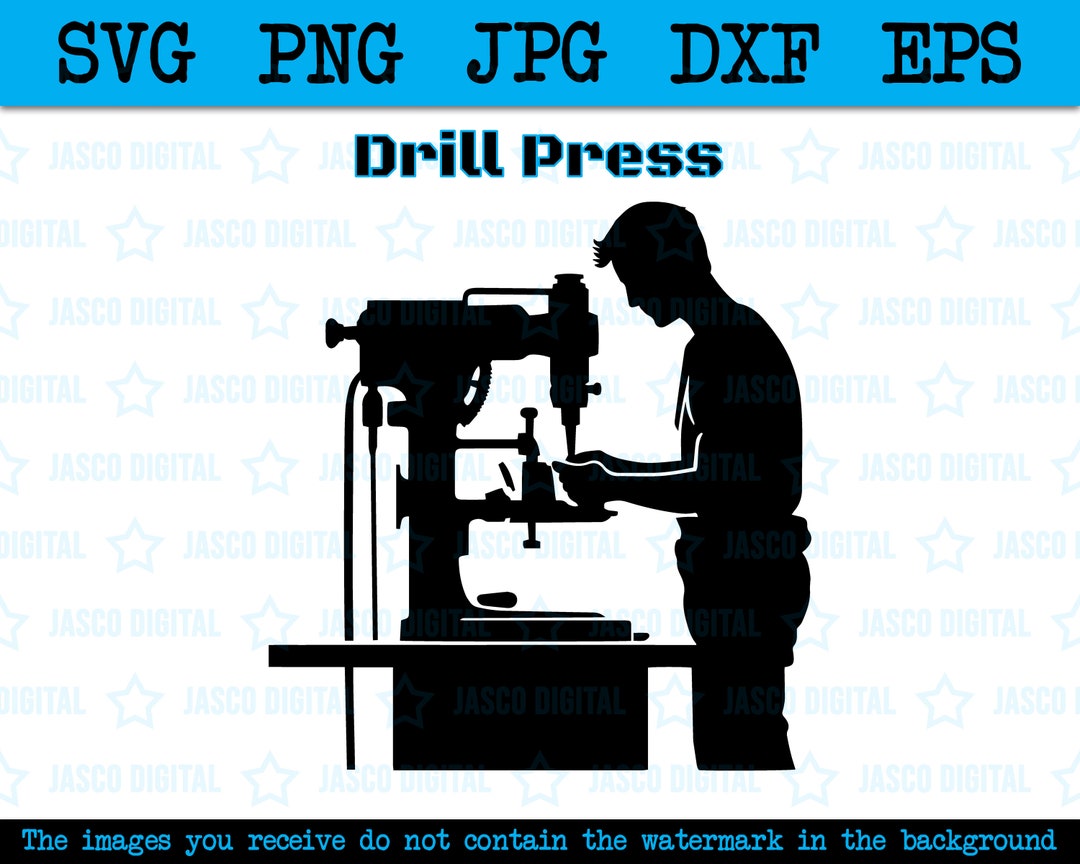 Drill Press SVG, Metal Shop Svg, Carpenter Svg, Woodworking Svg ...