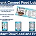 Prank Canned Food Label, Prank Gift, Office Prank, Gag Gift, April ...
