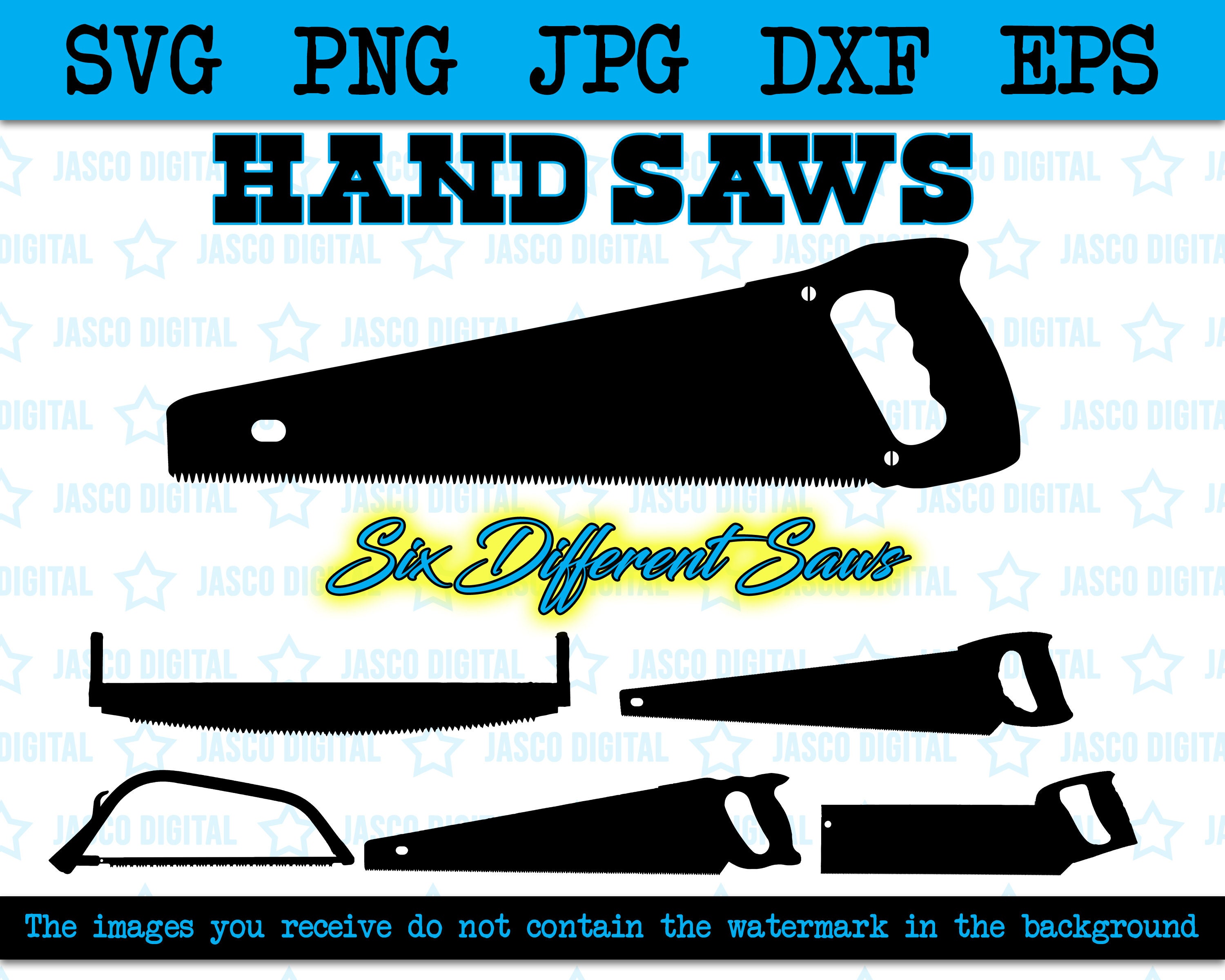 Hand Saws Bundle Svg Png Dxf Eps Jpg, Hand Tools Cricut Cut File ...