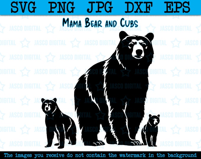 Bear SVG, Bear Family Svg, Bears SVG Files for Silhouette Cameo and ...