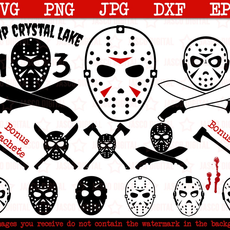 Jason Voorhees Svg - Etsy
