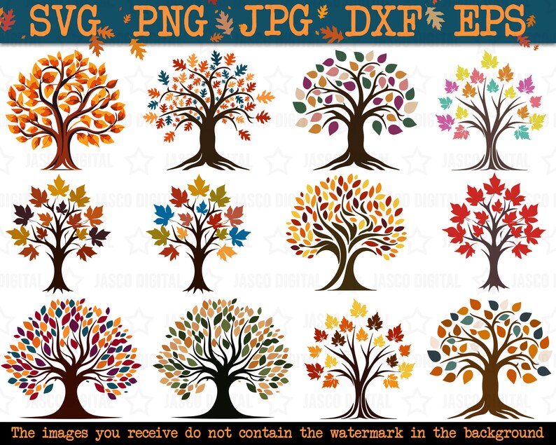 Fall Trees SVG, Fall SVG Bundle, Autumn Svg, Thanksgiving Svg, Fall Svg ...