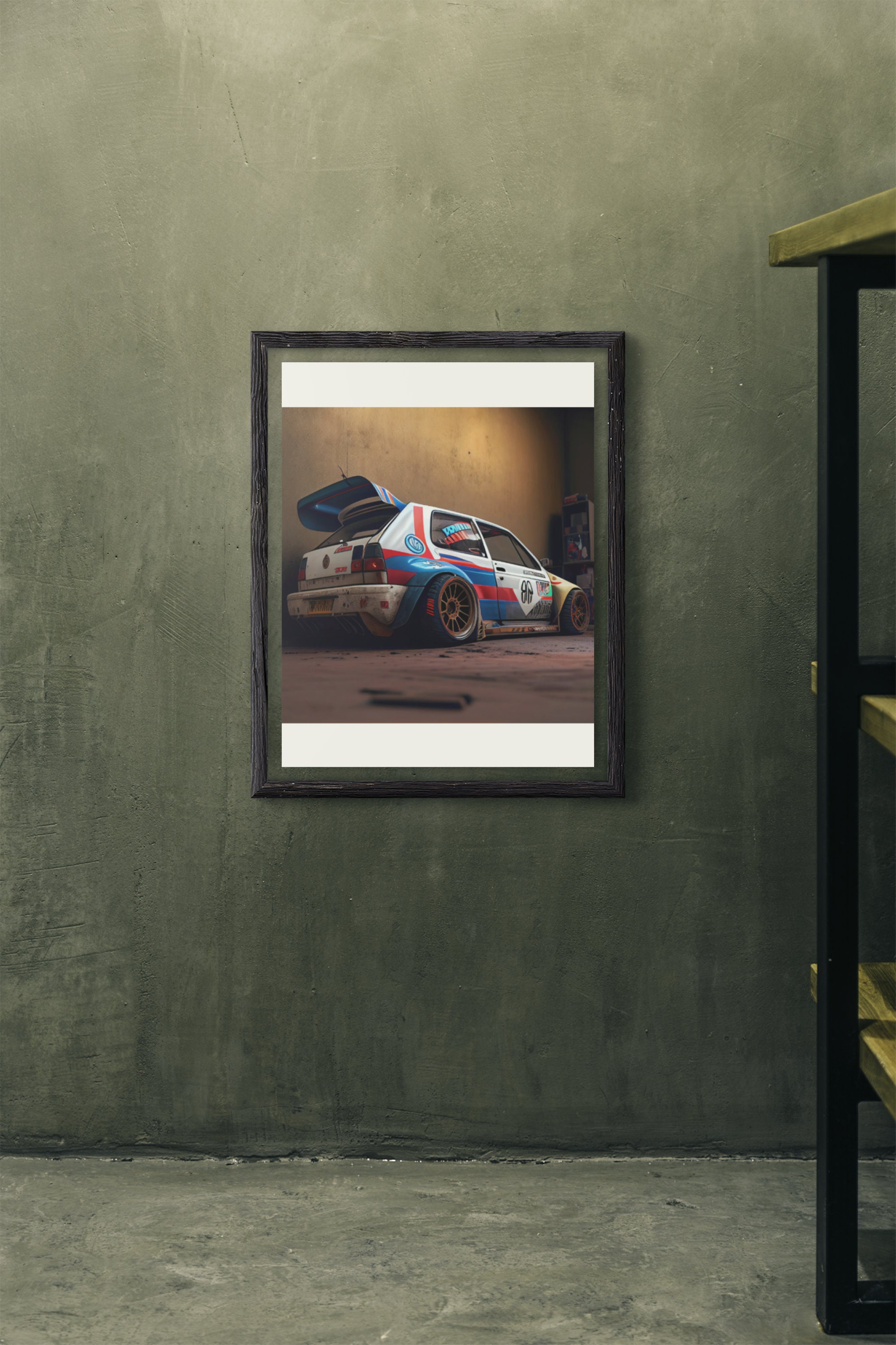 Martini Racing Inspired Volkswagen Gti Rally Car Illustration Gift for ...