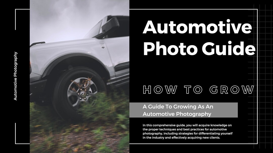 Beginners Guide to Automotive Photography - Etsy