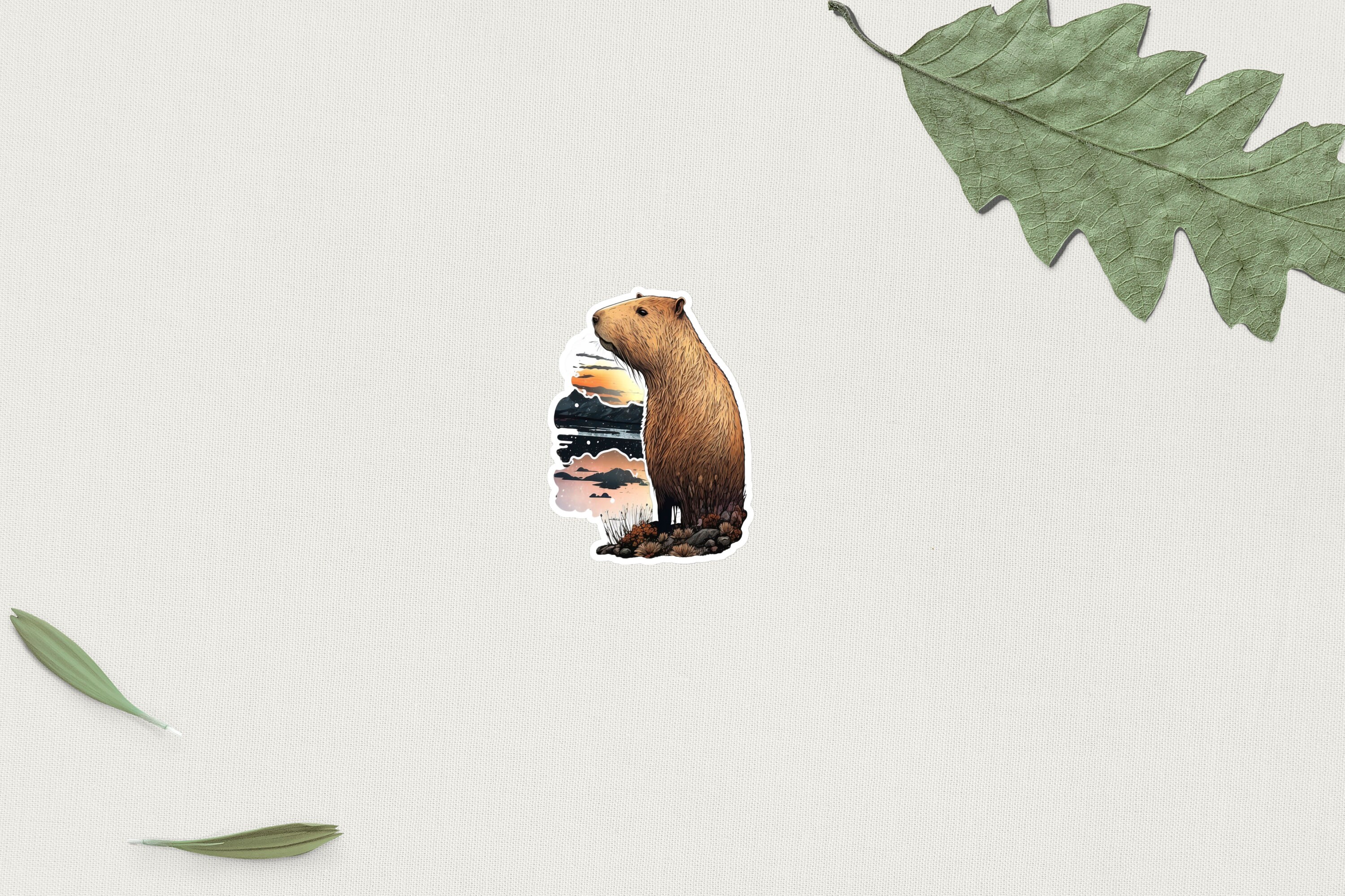 Capybara Sticker Laptops Decal Water Bottles Decal Capybara Gift ...