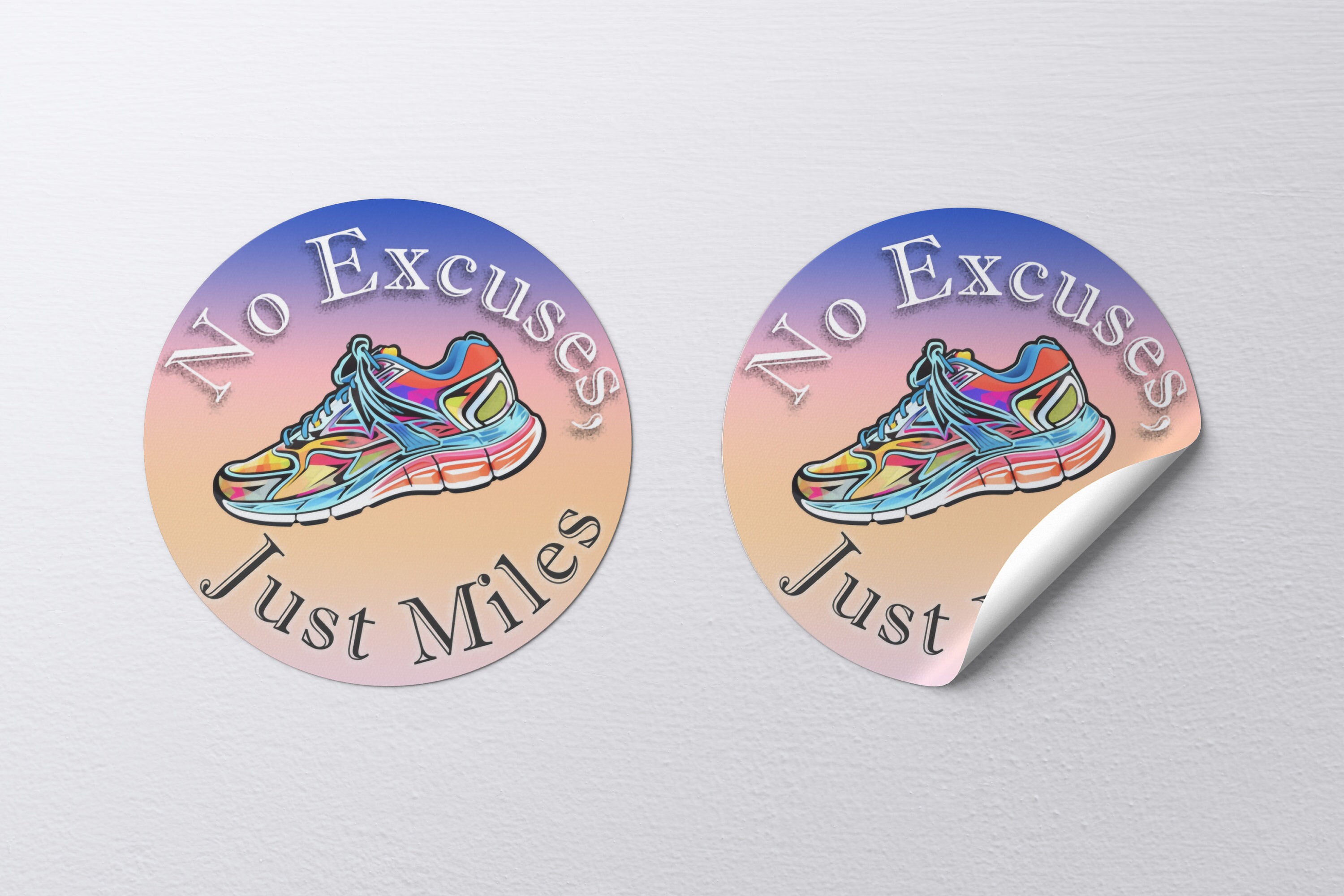 Running Laptop Sticker Laptop Decal Stickers Water Bottle Sticker Shoe ...