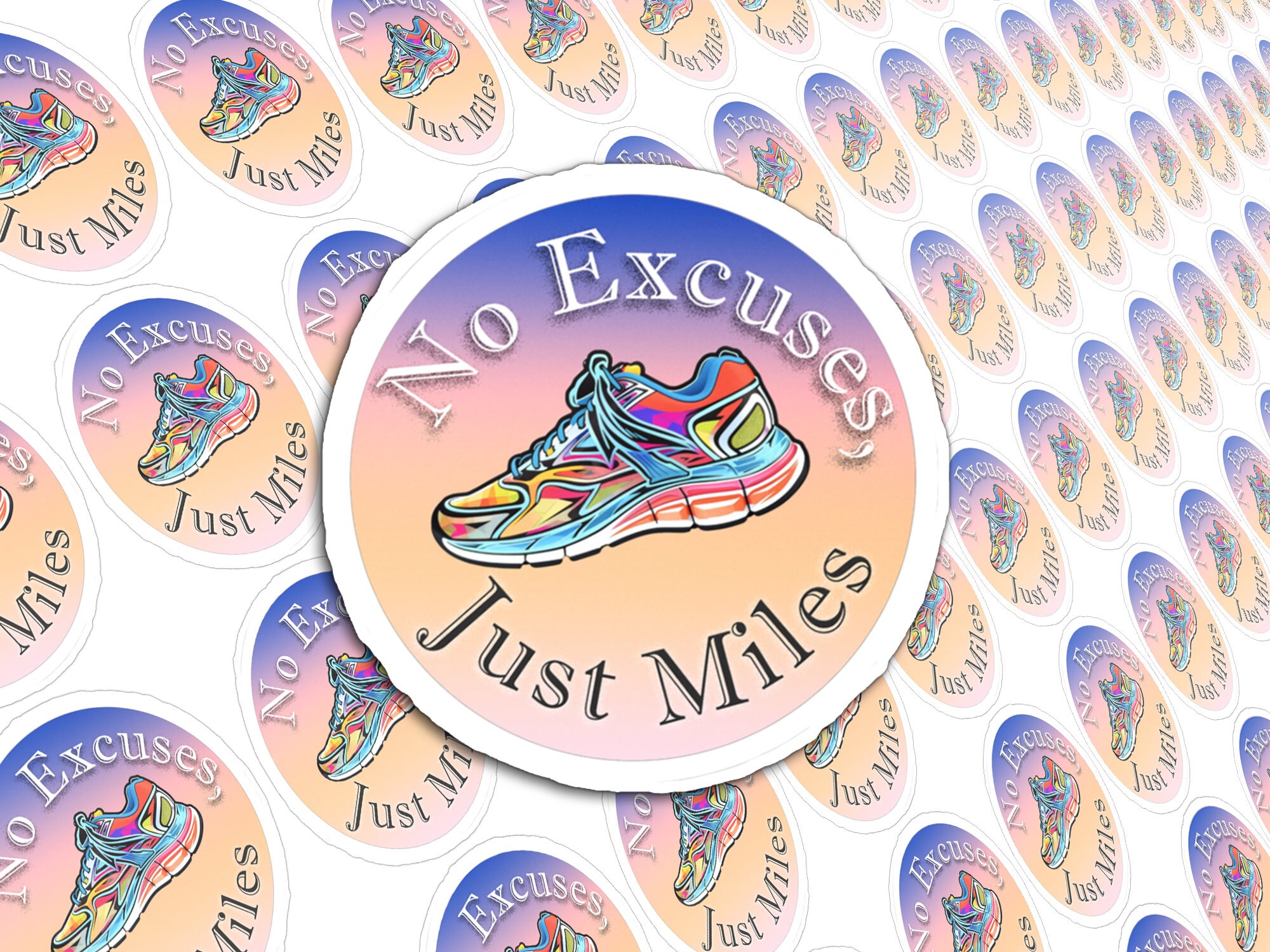 Running Laptop Sticker Laptop Decal Stickers Water Bottle Sticker Shoe ...