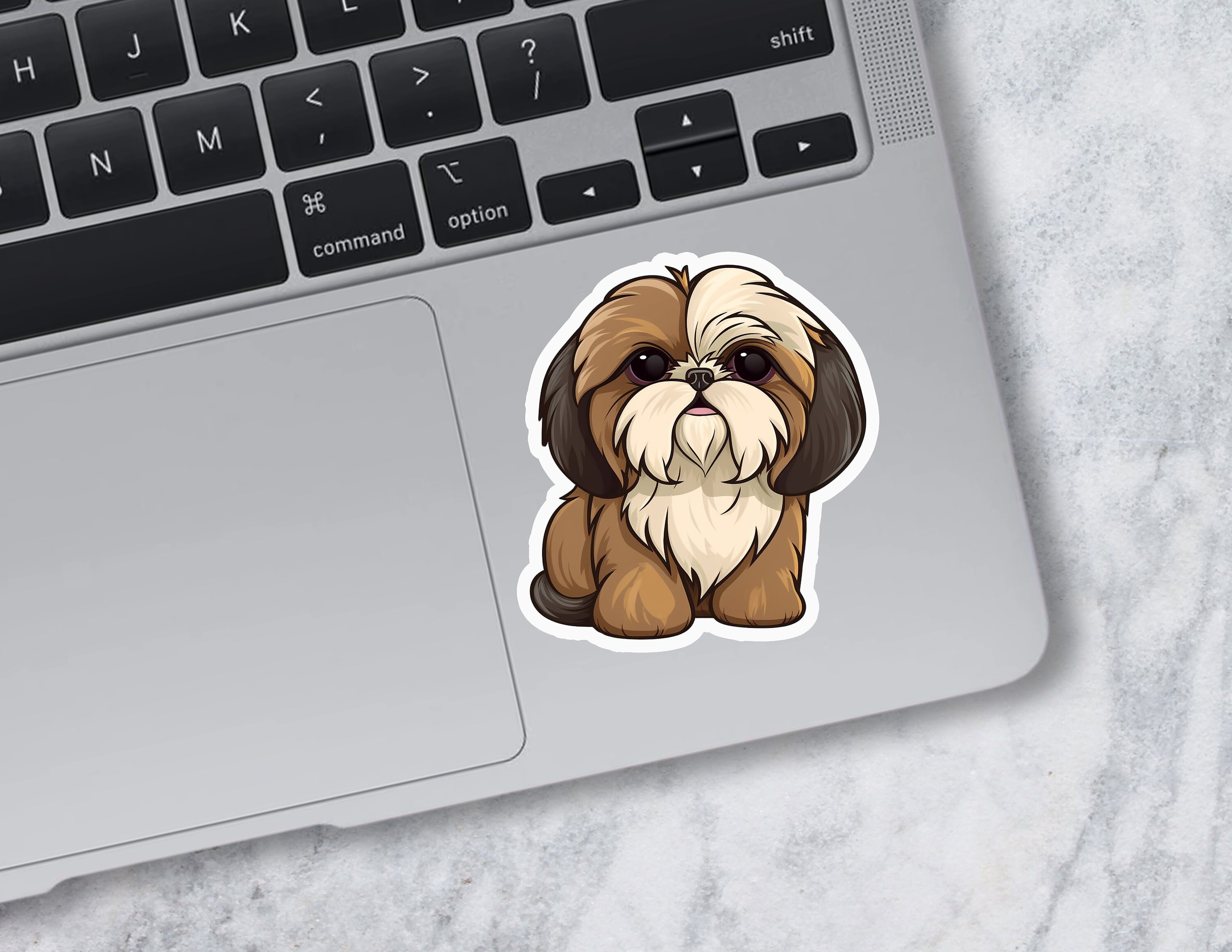 Shih Tzu Vinyl Decal for Dog Lover Decal Laptop Sticker Water Bottles ...