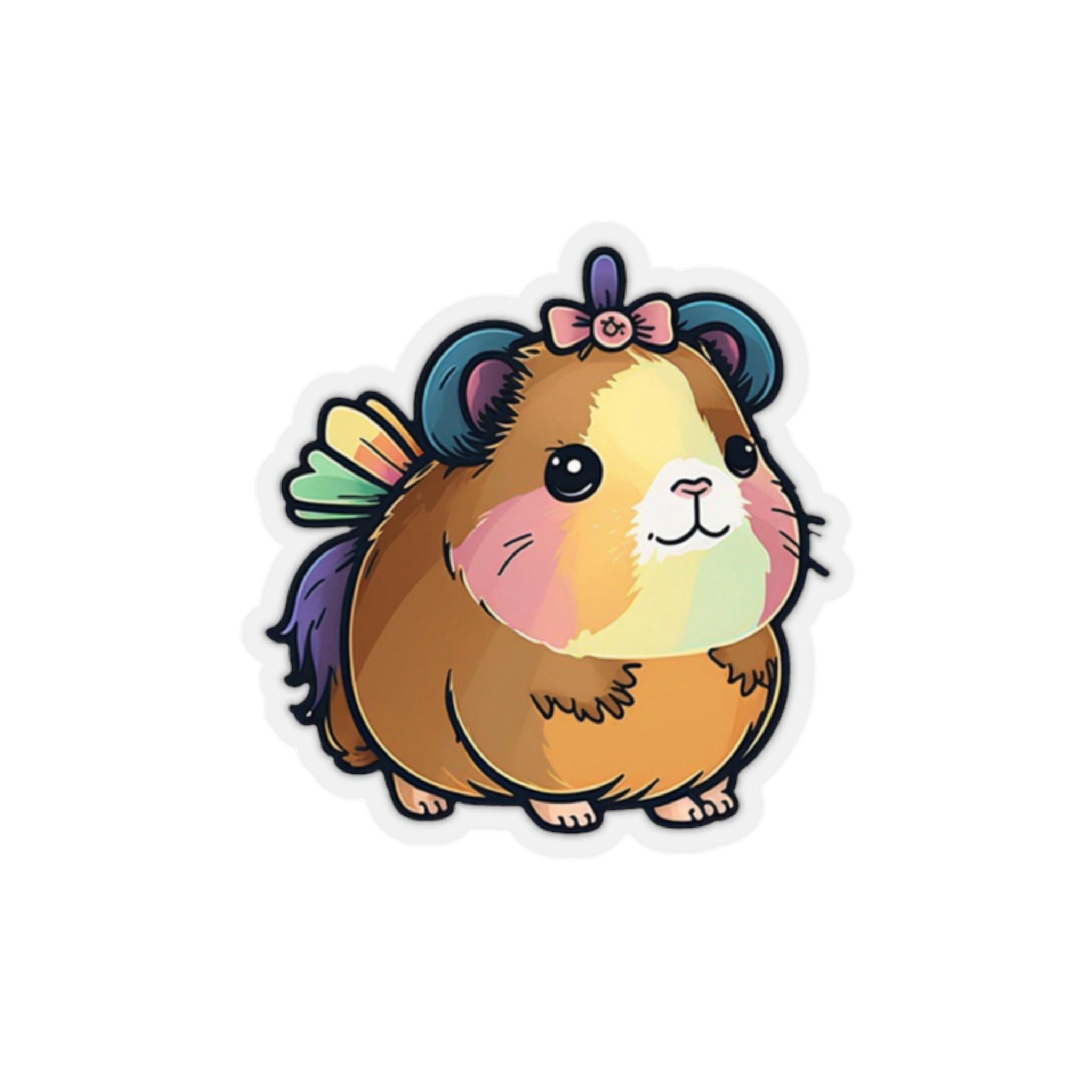 Guinea Pig Sticker Indoor Use Water Bottle Sticker Guinea Pig Laptop ...