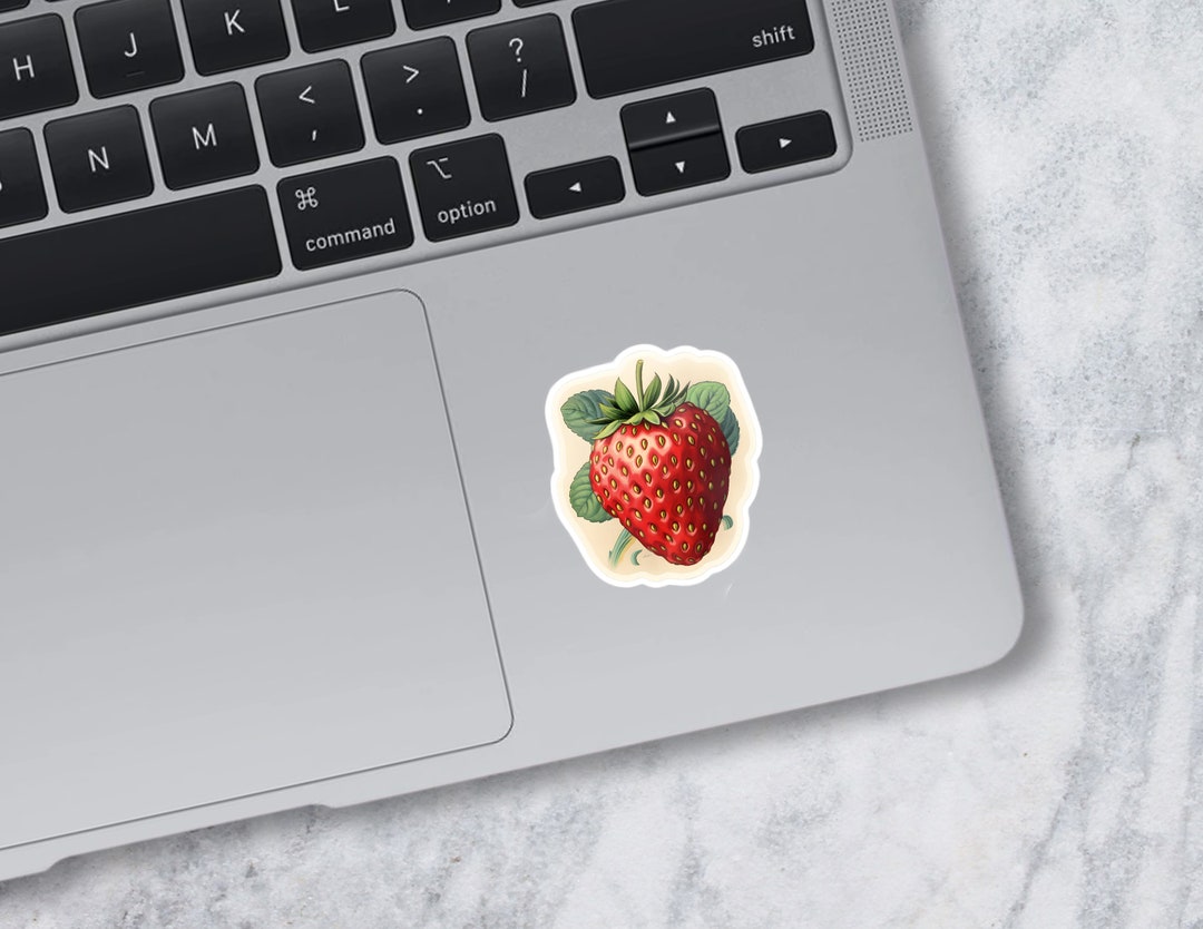 Strawberry Vinyl Decal for Strawberry Lover Decal Laptop Sticker Water ...