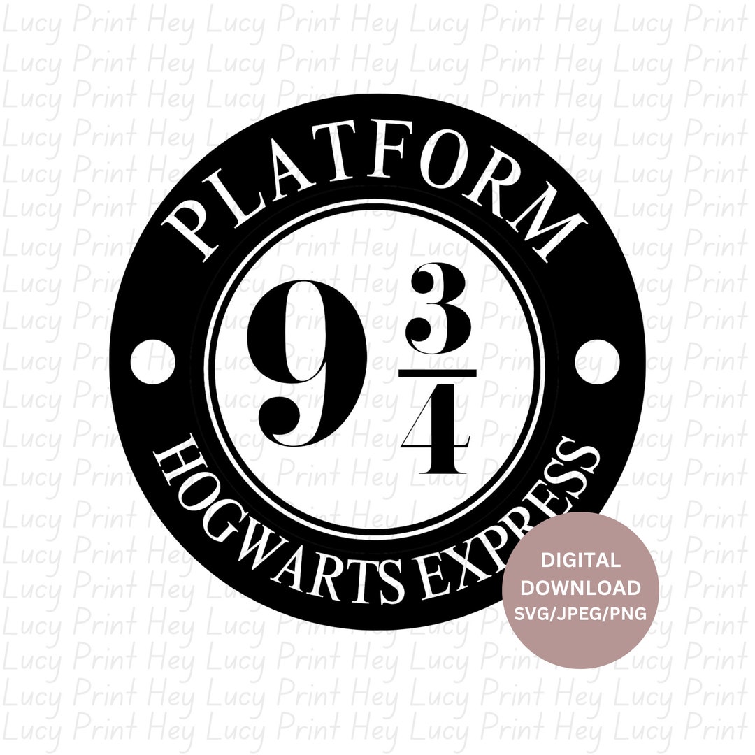 Hogwarts Express, Platform 9 3/4, SVG-JPG-PNG Download File - Etsy UK