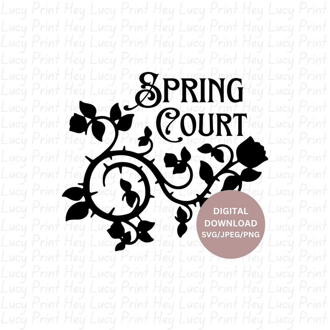 Court of Spring SVG-PNG-JPEG Digital Graphic - Etsy